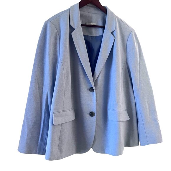 Talbots Plus | Jackets & Coats | Talbots Plus Blazer Pastel Blue Jacket ...